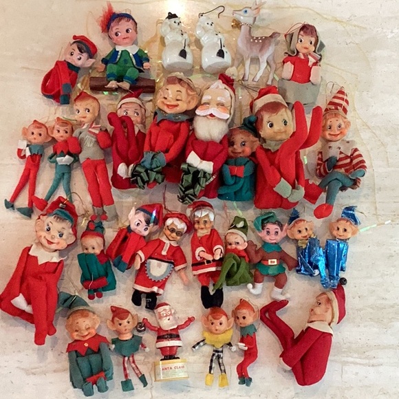 Vintage | Holiday | Vintage Knee Hugger Elf 95s Christmas Ornaments ...